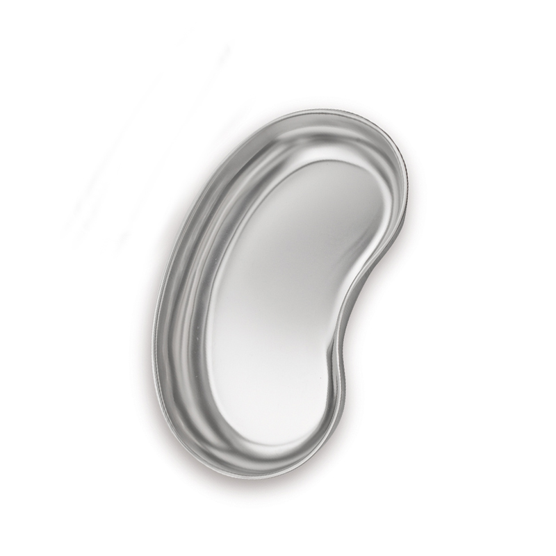 kidney shape tray - stainless steel